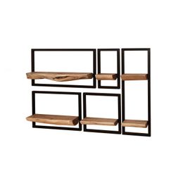 KAWOLA WANDREGAL ERGEA 5ER SET Holz Akazie
