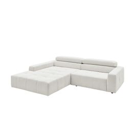 KAWOLA ECKSOFA RENO Wei&szlig; Cord