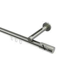 GARDINENSTANGE INNENLAUF Siteno Zoena 160 cm, 1-l&auml;ufig, 20 mm &Oslash; Edelstahl-Optik