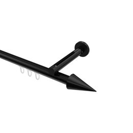 GARDINENSTANGE INNENLAUF Siteno Savio 160 cm, 1-l&auml;ufig, 20 mm &Oslash; Schwarz