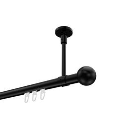 GARDINENSTANGE INNENLAUF Sonette Luino 600 cm (geteilt in 3 x 200 cm), 1-l&auml;ufig, 20 mm &Oslash; Schwarz