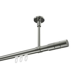 GARDINENSTANGE INNENLAUF Sonette Elanto 160 cm, 1-l&auml;ufig, 20 mm &Oslash; Edelstahl-Optik