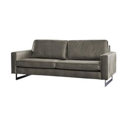 KAWOLA SOFA VILNIUS Anthrazit Lederfaserstoff