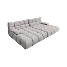 KAWOLA BIG SOFA VIVIEN Silber Velvet