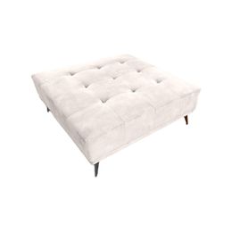 KAWOLA HOCKER WIOLO Cremewei&szlig; Velvet