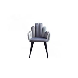 KAWOLA ESSZIMMERSTUHL FREJA Grau Velvet (1er-Set)
