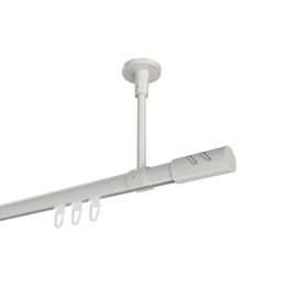 GARDINENSTANGE INNENLAUF Sonette Zoena 260 cm (geteilt in 2 x 130 cm), 1-l&auml;ufig, 20 mm &Oslash; Wei&szlig;