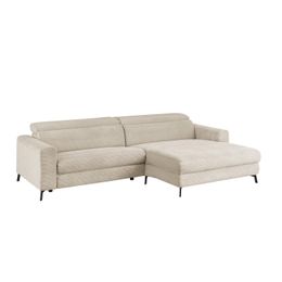 KAWOLA ECKSOFA LAISKA Cremewei&szlig; Cord