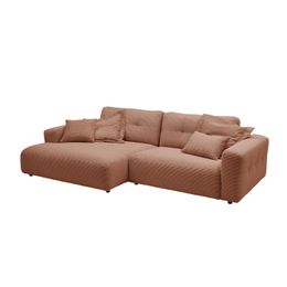 KAWOLA ECKSOFA MIKA Braun Cord