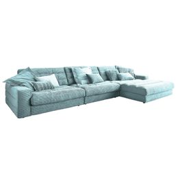 KAWOLA ECKSOFA XL LANA Hellblau Cord
