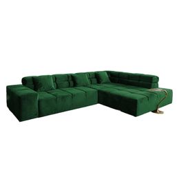 KAWOLA ECKSOFA NEVADA Smaragdgr&uuml;n Velvet