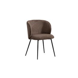 KAWOLA ESSZIMMERSTUHL LENA Braun Cord (1er-Set)