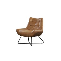 KAWOLA SESSEL SNOOZE Braun Leder
