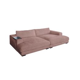 KAWOLA BIG SOFA XL MIT TABLETT MADELINE Pink Cord