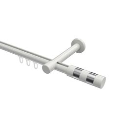 GARDINENSTANGE INNENLAUF Prestige Mavell 480 cm (geteilt in 3 x 160 cm), 1-l&auml;ufig, 20 mm &Oslash; Wei&szlig;
