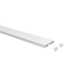 GARDINENSCHIENE / OBJEKTSCHIENE Primax 300 cm (geteilt in 3 x 100 cm), 2-l&auml;ufig Wei&szlig;