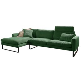 KAWOLA ECKSOFA RICARDA Smaragdgr&uuml;n Cord