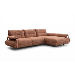 KAWOLA ECKSOFA ANISSA Braun Flachgewebe