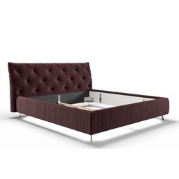 KAWOLA POLSTERBETT ANNY Violett Velvet
