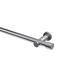 GARDINENSTANGE Platon Santo 160 cm, 1-l&auml;ufig (ohne Ringe), 20 mm &Oslash; Chrom