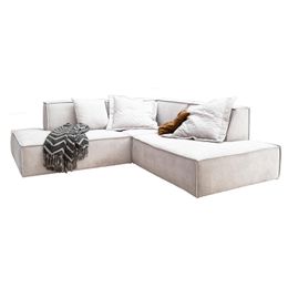 KAWOLA ECKSOFA SAMU Beige Webstoff