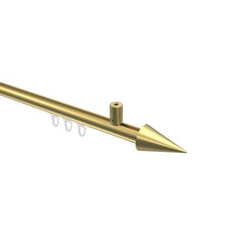 GARDINENSTANGE INNENLAUF Sonius Savio 180 cm, 1-l&auml;ufig, 20 mm &Oslash; Messing-Optik