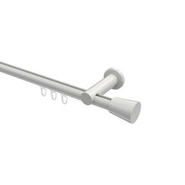 GARDINENSTANGE INNENLAUF Platon Sitra 600 cm (geteilt in 3 x 200 cm), 1-l&auml;ufig, 20 mm &Oslash; Wei&szlig;