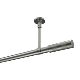 GARDINENSTANGE Sonette Mavell 600 cm (geteilt in 3 x 200 cm), 1-l&auml;ufig, 20 mm &Oslash; Edelstahl-Optik