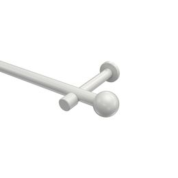 GARDINENSTANGE Prestige Luino 180 cm, 1-l&auml;ufig (ohne Ringe), 20 mm &Oslash; Wei&szlig;
