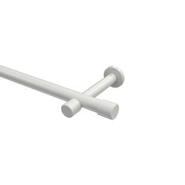 GARDINENSTANGE Prestige Santo 140 cm, 1-l&auml;ufig (ohne Ringe), 20 mm &Oslash; Wei&szlig;