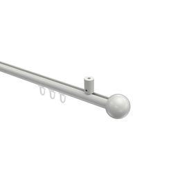 GARDINENSTANGE INNENLAUF Sonius Luino 180 cm, 1-l&auml;ufig, 20 mm &Oslash; Wei&szlig;