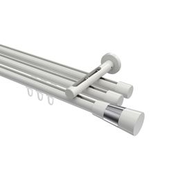 GARDINENSTANGE INNENLAUF Siteno Tanara 180 cm, 3-l&auml;ufig, 20 mm &Oslash; Wei&szlig;