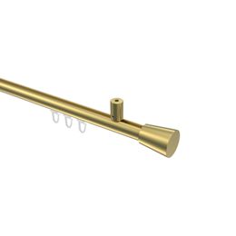 GARDINENSTANGE INNENLAUF Sonius Sitra 160 cm, 1-l&auml;ufig, 20 mm &Oslash; Messing-Optik