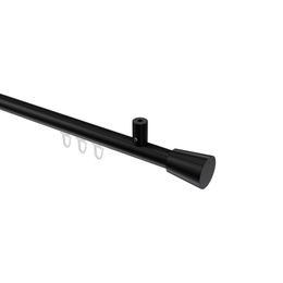 GARDINENSTANGE INNENLAUF Sonius Sitra 120 cm, 1-l&auml;ufig, 20 mm &Oslash; Schwarz