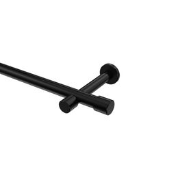 GARDINENSTANGE Prestige Santo 360 cm (geteilt in 2 x 180 cm), 1-l&auml;ufig (ohne Ringe), 20 mm &Oslash; Schwarz