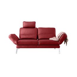 KAWOLA LEDERSOFA HURRICANE Rot Leder