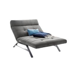 KAWOLA LIEGE MIT MOTORISCHER RELAXFUNKTION AMERIVA Grau Velvet Relaxfunktion