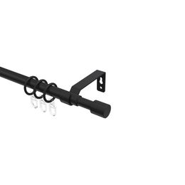 GARDINENSTANGE / TELESKOPSTANGE Hera Livo 130-240 cm, 1-l&auml;ufig, 16/13 mm &Oslash; Schwarz