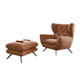 KAWOLA SESSEL CHARME Braun Cord
