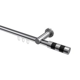 GARDINENSTANGE INNENLAUF Platon Mavell 280 cm (geteilt in 2 x 140 cm), 1-l&auml;ufig, 20 mm &Oslash; Chrom