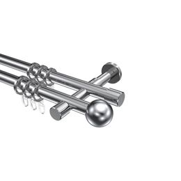 GARDINENSTANGE Prestige Luino 100 cm, 2-l&auml;ufig, 20 mm &Oslash; Chrom