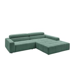 KAWOLA ECKSOFA RENO Smaragdgr&uuml;n Cord