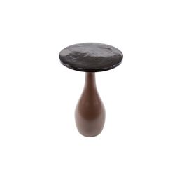 KAWOLA BEISTELLTISCH MOKKA Braun Glas
