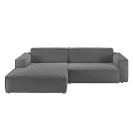 KAWOLA ECKSOFA SAMU Anthrazit Cord