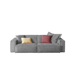 KAWOLA SOFA SAMU Grau Webstoff