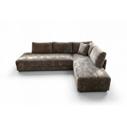 KAWOLA SCHLAFSOFA SADIRA Grau Flachgewebe
