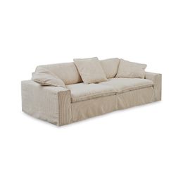 KAWOLA SOFA NETTA Cremewei&szlig; Cord