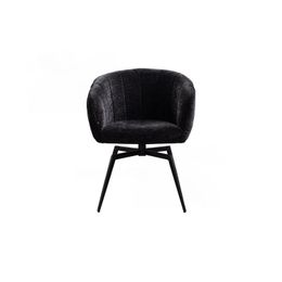 KAWOLA ESSZIMMERSTUHL LIMA Schwarz Webstoff (1er-Set)