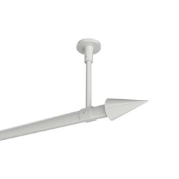 GARDINENSTANGE Sonette Savio 400 cm (geteilt in 2 x 200 cm), 1-l&auml;ufig, 20 mm &Oslash; Wei&szlig;