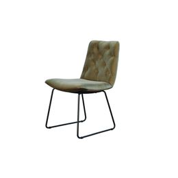 KAWOLA STUHL NEW CHARME Dunkelgr&uuml;n Velvet (1er-Set)